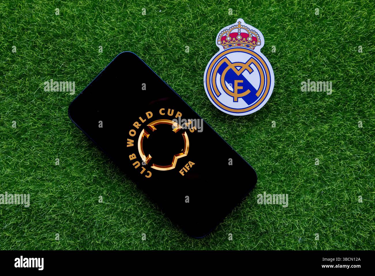 May 20, 2025, United States. The emblem of the football club ...