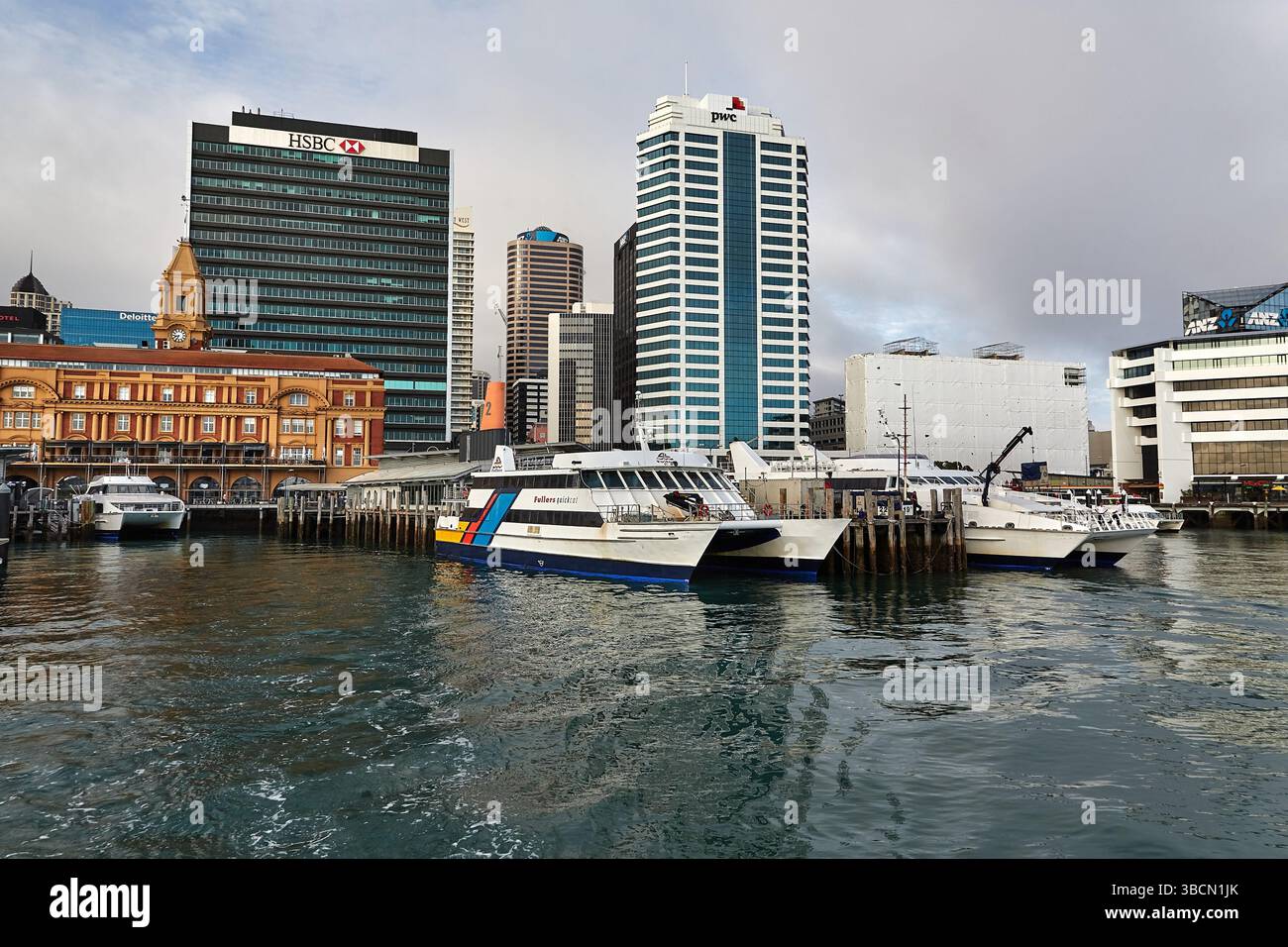 Harbor area of Auckland, New Zealand, Ferries Stock Photo - Alamy
