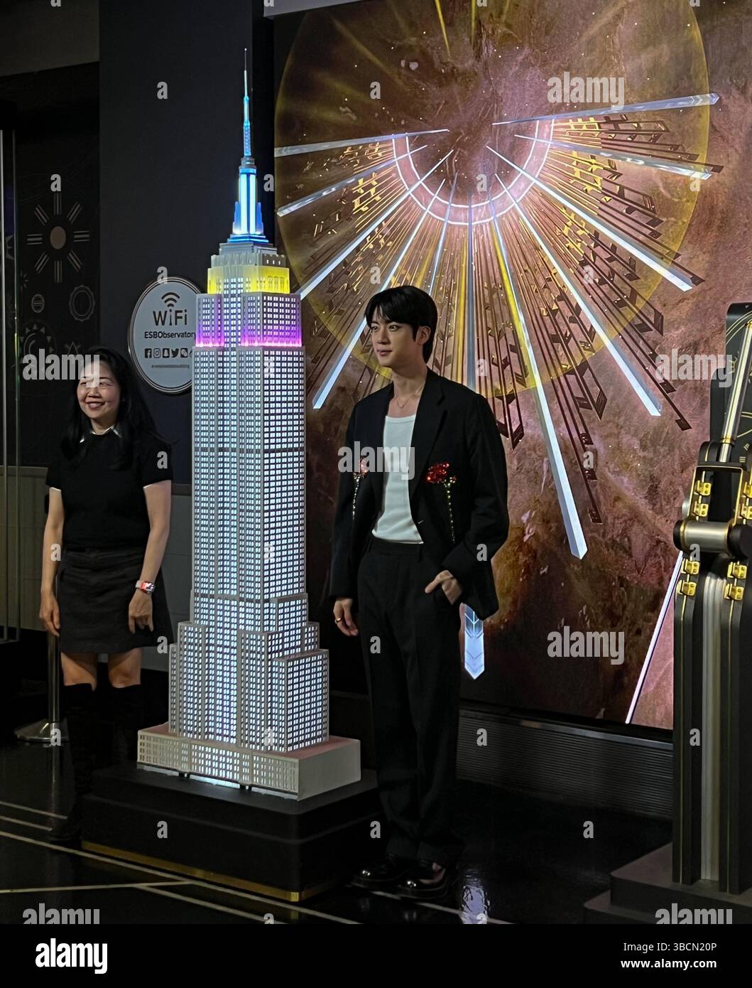 New York, New York, USA. 21st May, 2025. (new) btsÃ¢â‚¬â„¢ jin lit the ...