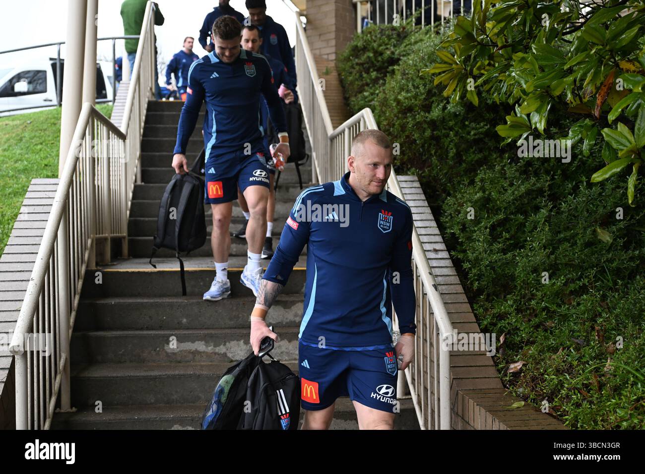 Wentworth Falls, Australia. 21st May, 2025. Mitchell Barnett arrives ...