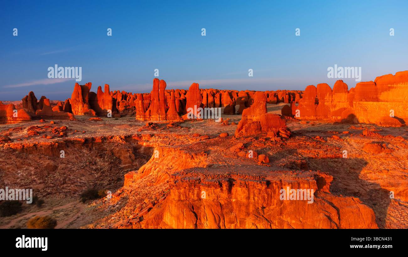 Ennedi Plateau is located in Northeast of Chad Stock Photo - Alamy