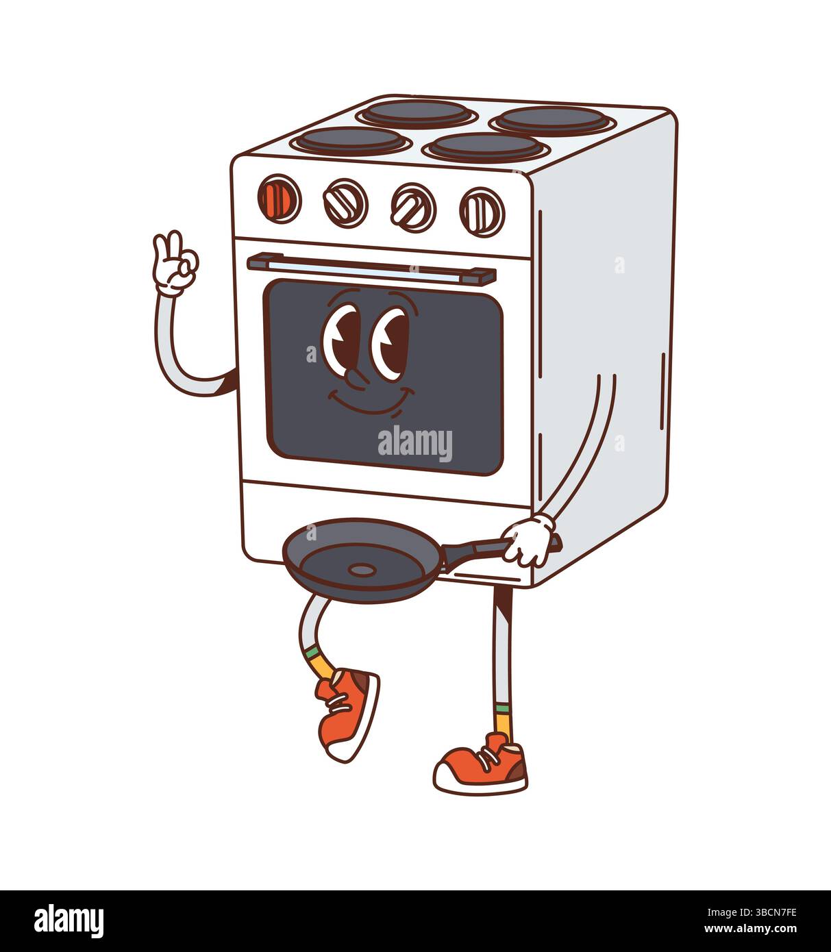 60s stove Stock Vector Images - Alamy