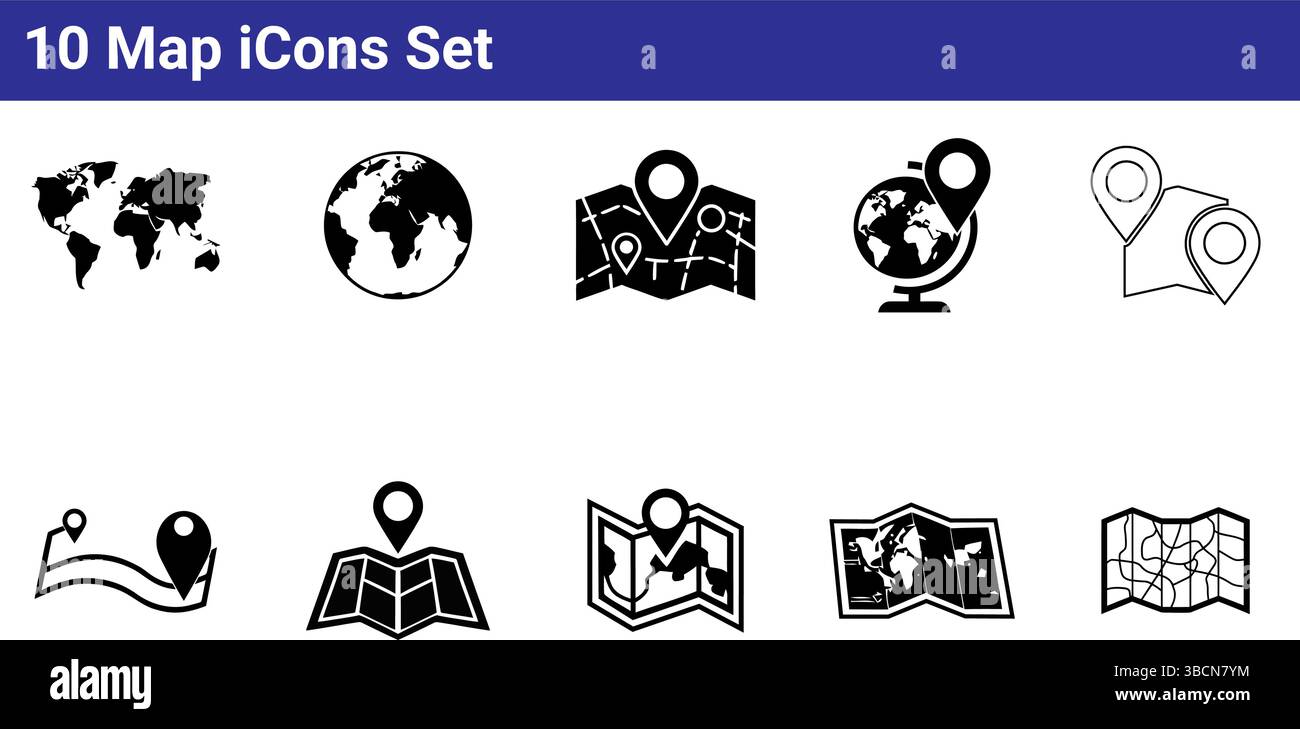 Gps map symbols hi-res stock photography and images - Alamy