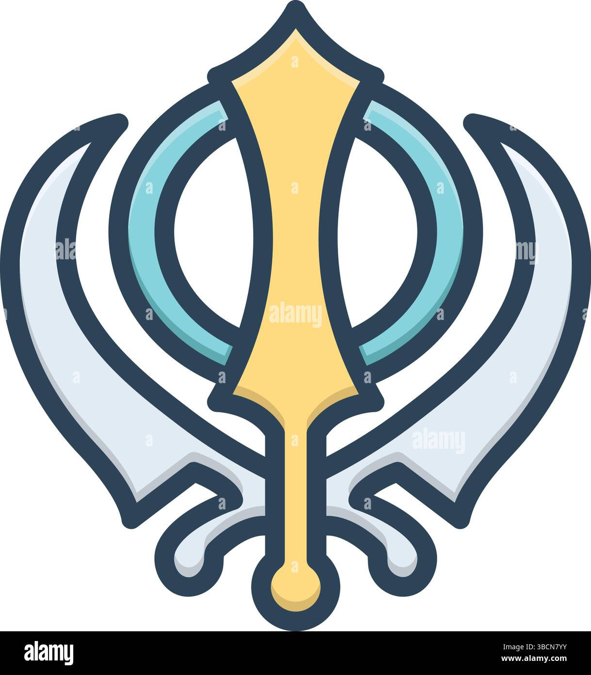 Sikh symbol khanda religion hi-res stock photography and images - Alamy