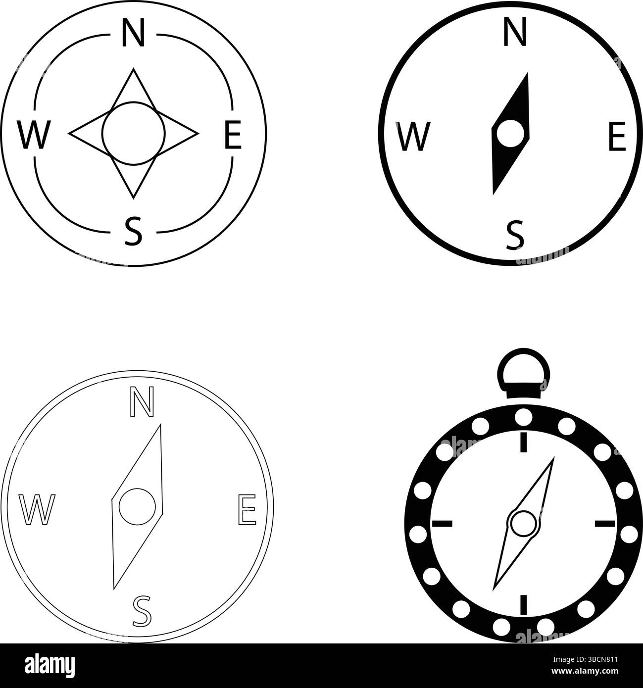 Minimalist navigation icons Cut Out Stock Images & Pictures - Alamy