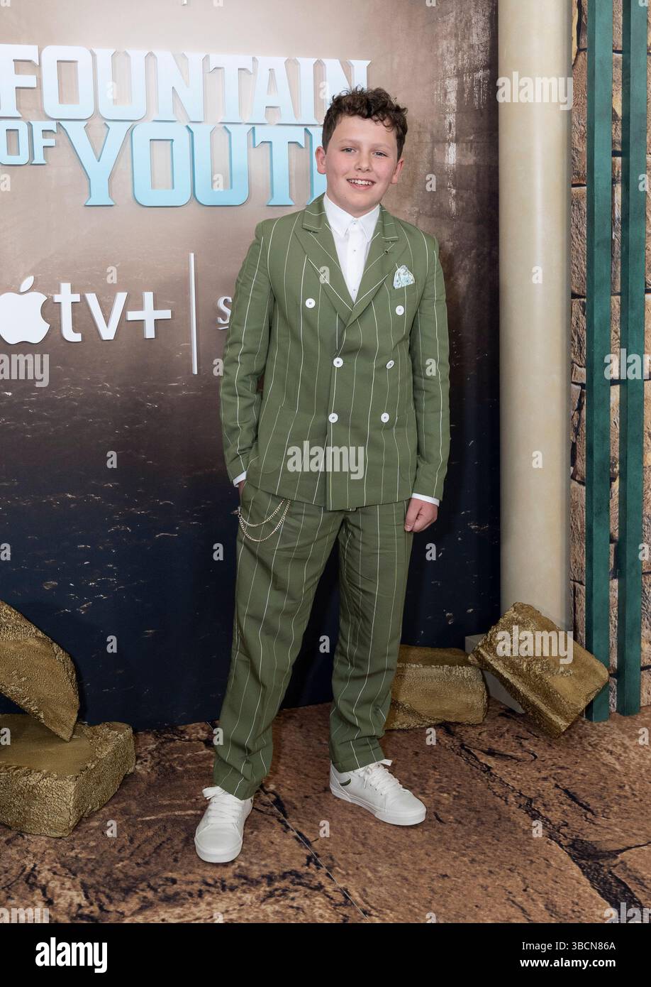 Benjamin Chivers attends world premiere of the Apple Original Film 'Fountain of Youth' at ...