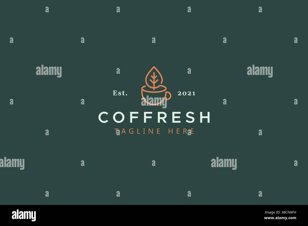 Original Fresh Coffee and Tea Traditional Creative Idea Logo Concept ...
