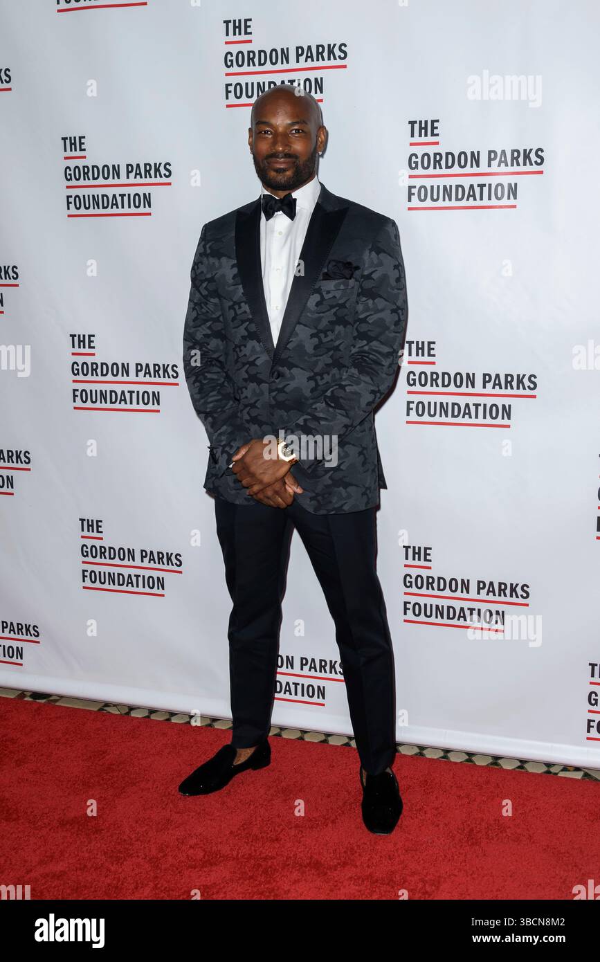 Tyson Beckford attends the Gordon Parks Foundation Gala at Cipriani ...