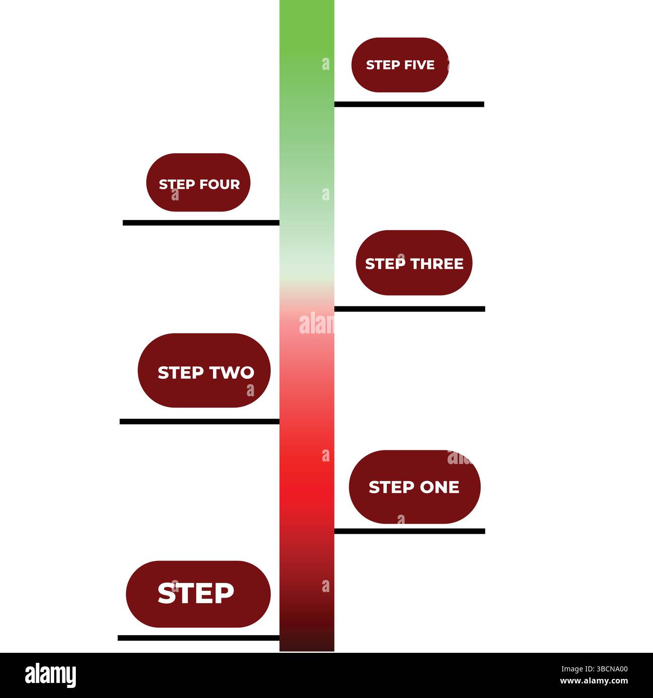 Vertical Step Infographic Design with Modern Gradient Elements for ...