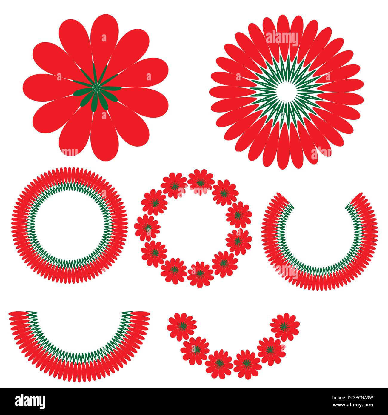 Curved shapes set abstract Stock Vector Images - Alamy