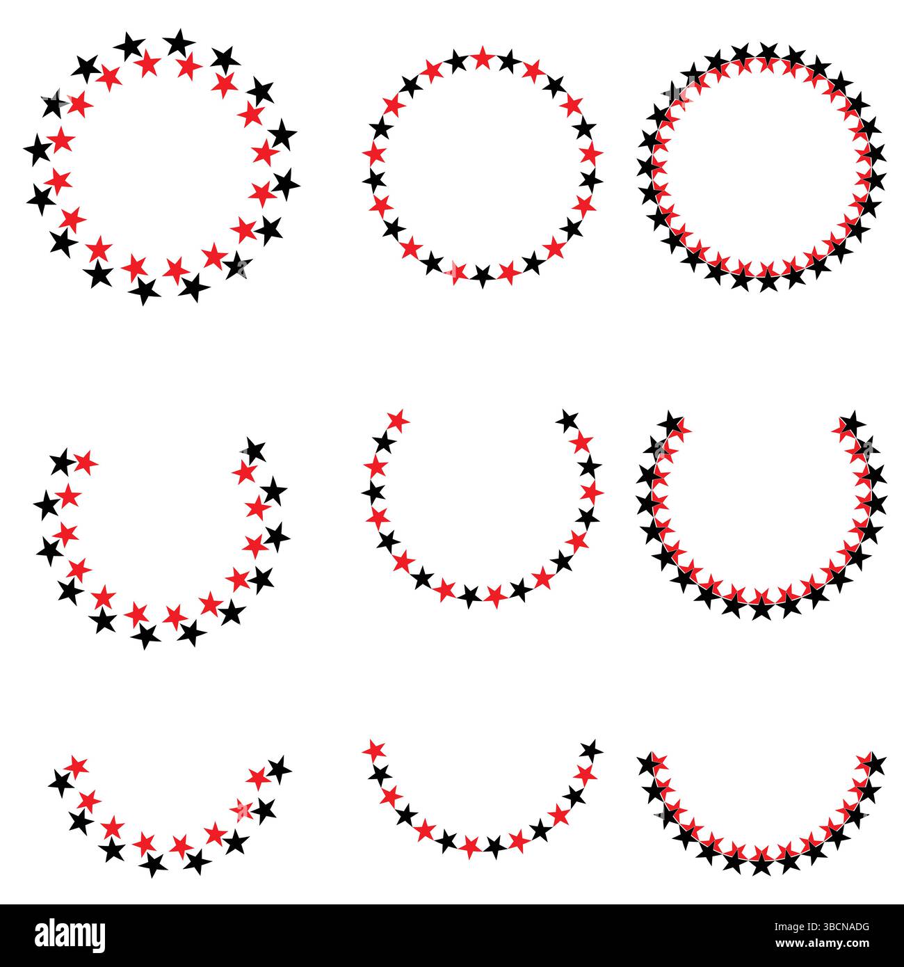 Star pattern vector circular Cut Out Stock Images & Pictures - Alamy