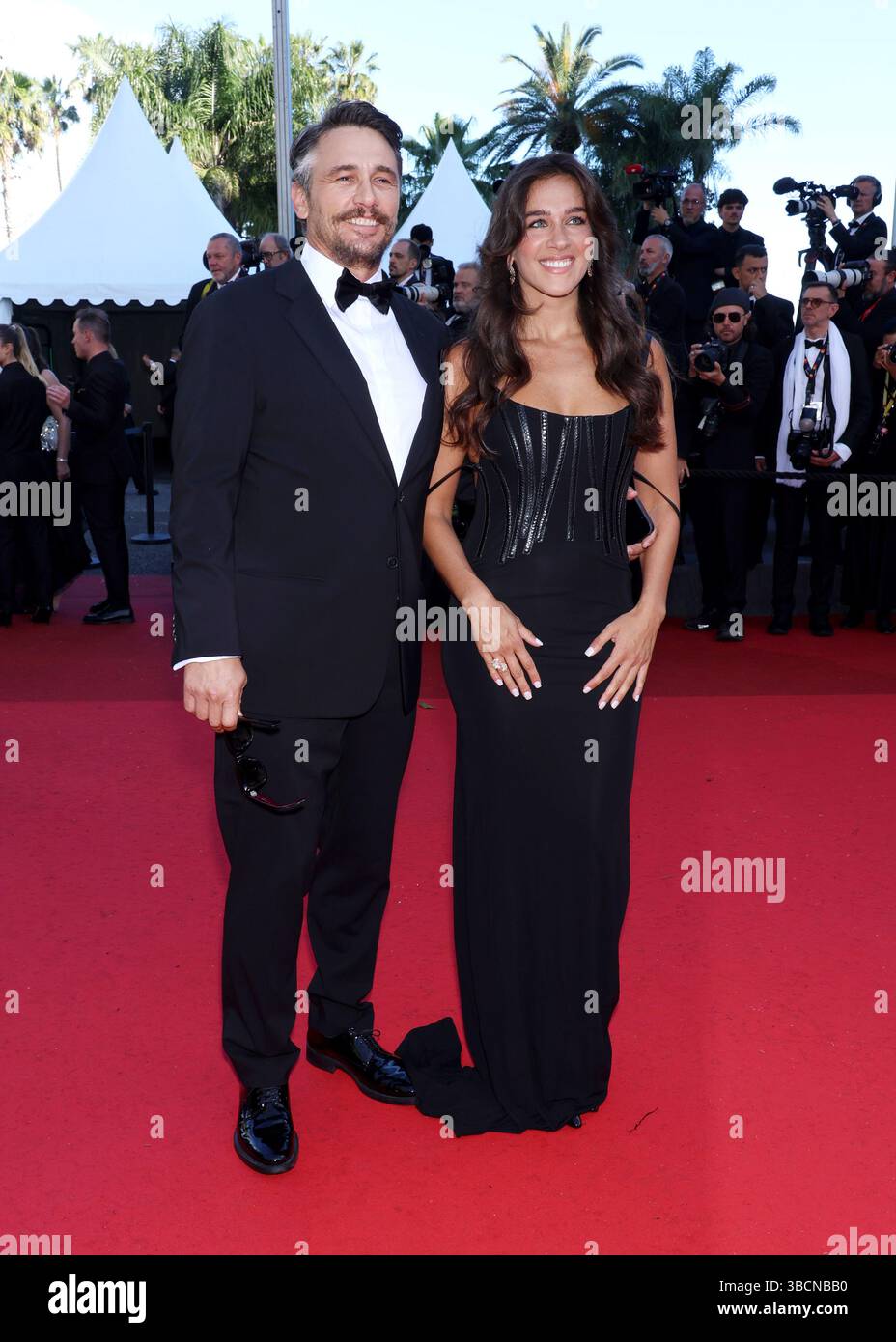 Cannes, France. 20th May, 2025. James Franco, Izabel Pakzad attend the ...