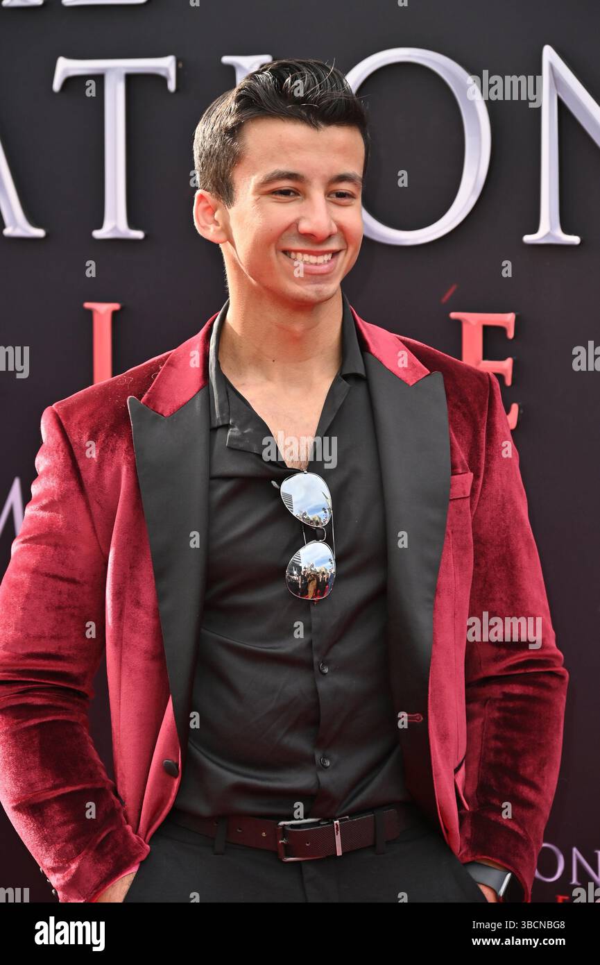 Hollywood, CA USA - May 12, 2025: Matt Ramos attends the premiere of Final Destination ...