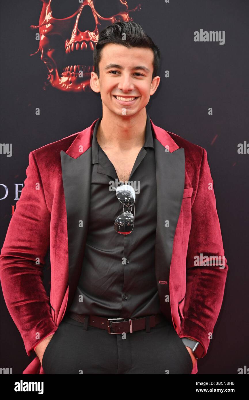 Hollywood, CA USA - May 12, 2025: Matt Ramos attends the premiere of Final Destination ...