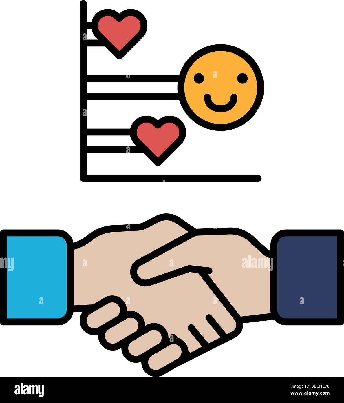 Giving smiling people help Stock Vector Images - Alamy