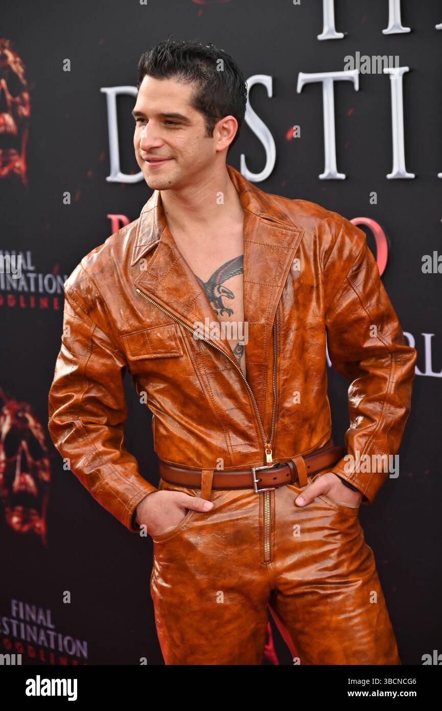 Hollywood, CA USA - May 12, 2025: Tyler Posey attends the premiere of Final Destination ...