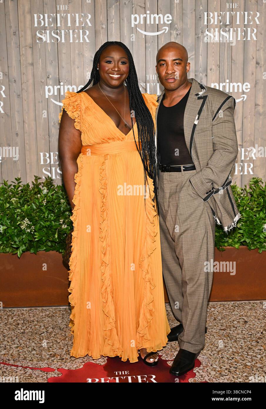 Jocelyn Bioh, left, and Austin Smith attend the premiere of "The Better ...