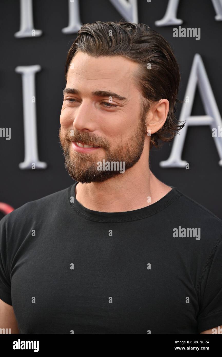 Hollywood, CA USA - May 12, 2025: Dustin Milligan attends the premiere ...