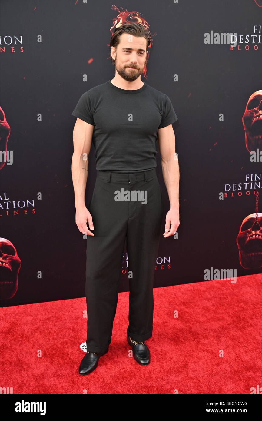 Hollywood, CA USA - May 12, 2025: Dustin Milligan attends the premiere ...