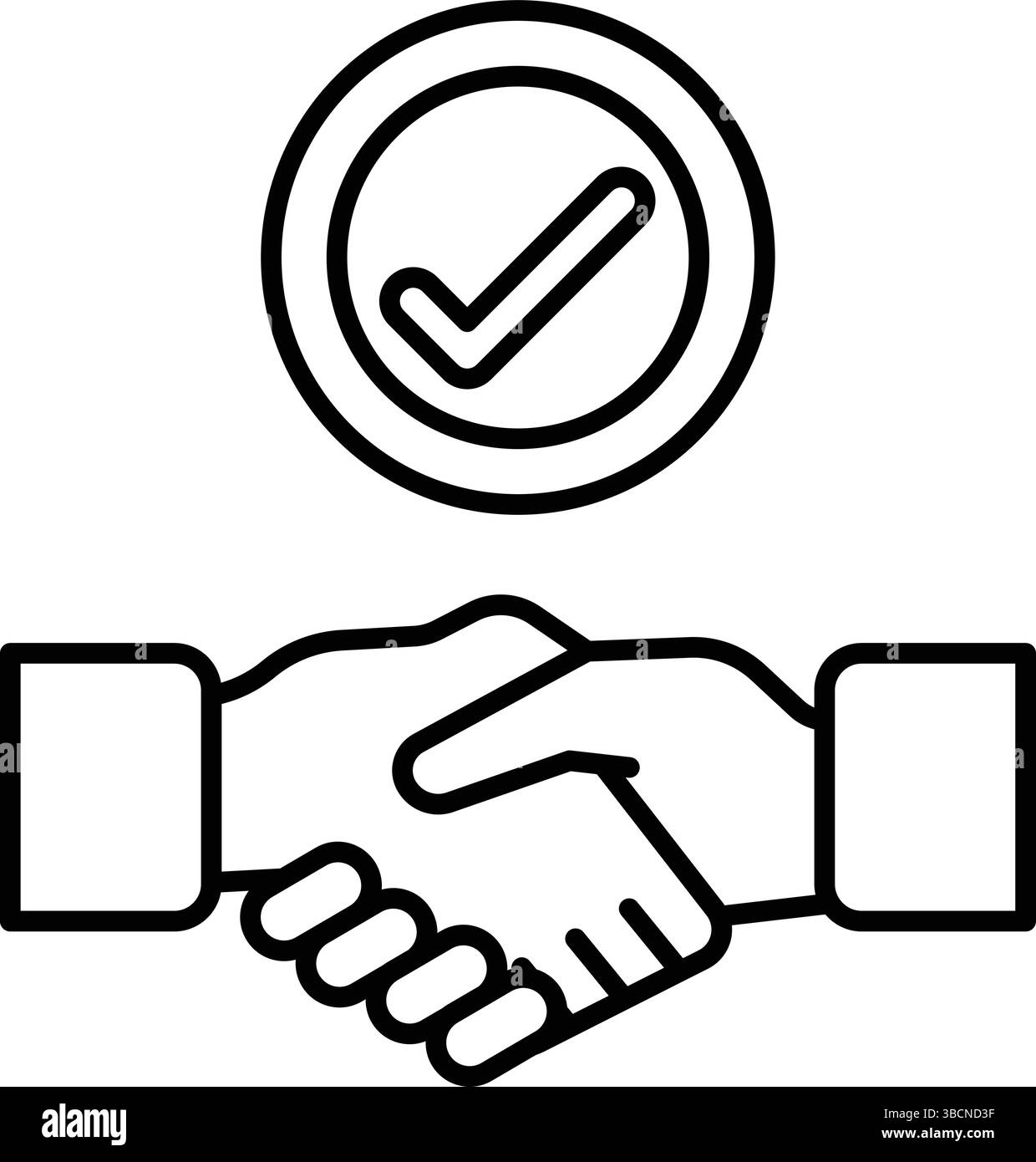 Simple Handshake Drawing