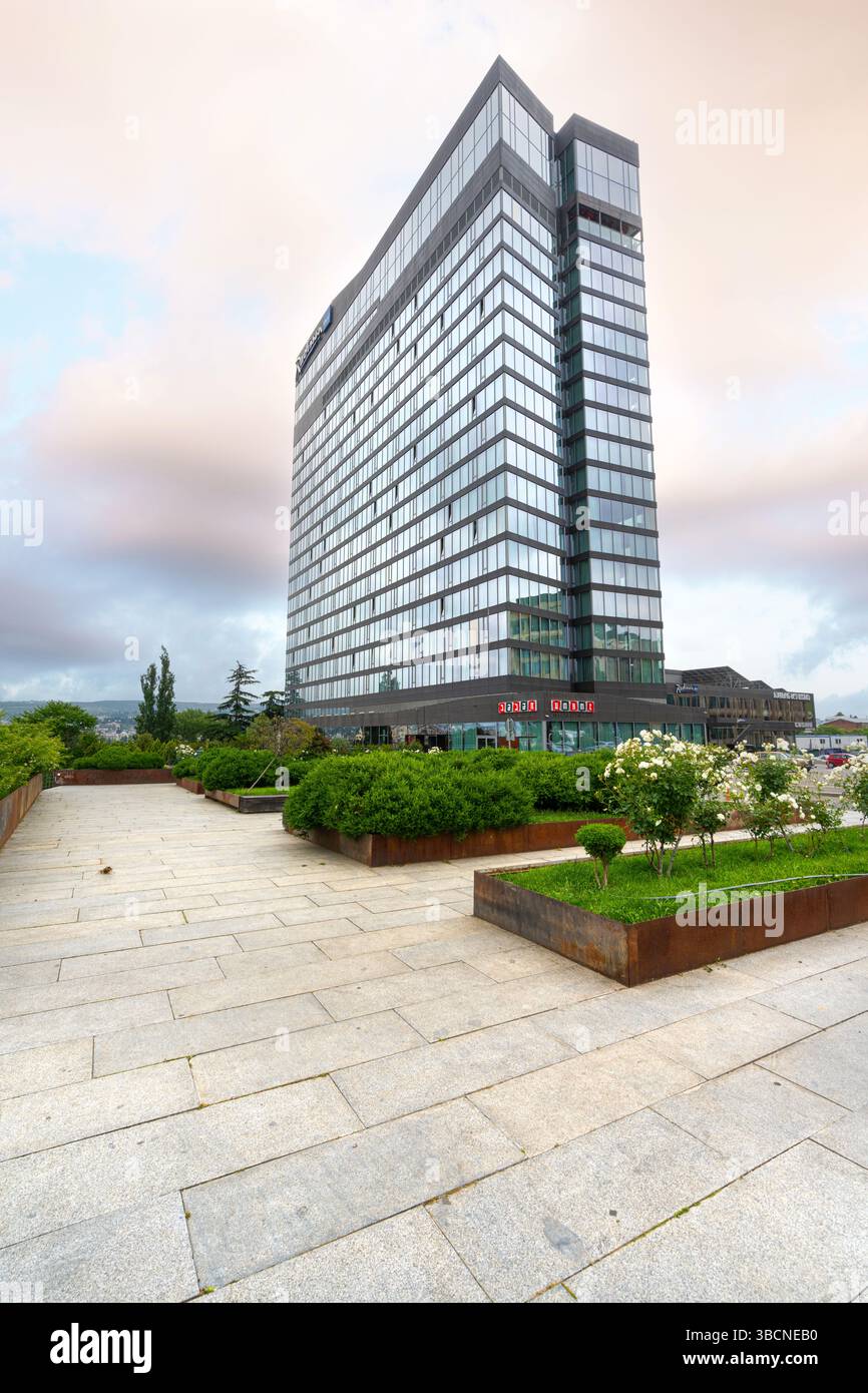 Tbilisi, Georgia. May 17, 2025. panoramic view of Rose Revolution ...