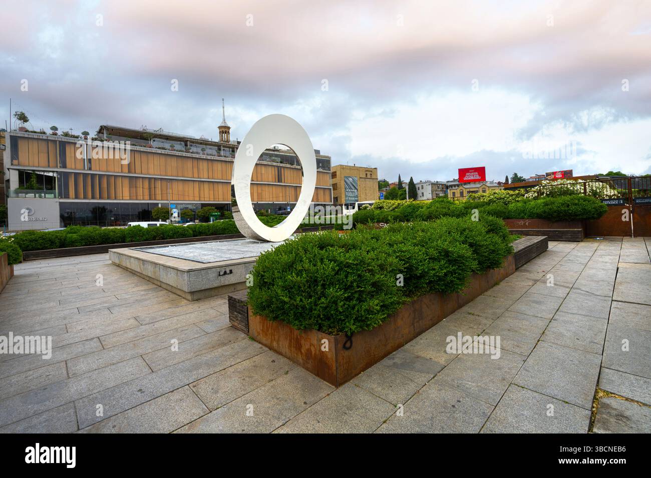 Tbilisi, Georgia. May 17, 2025. panoramic view of Rose Revolution ...