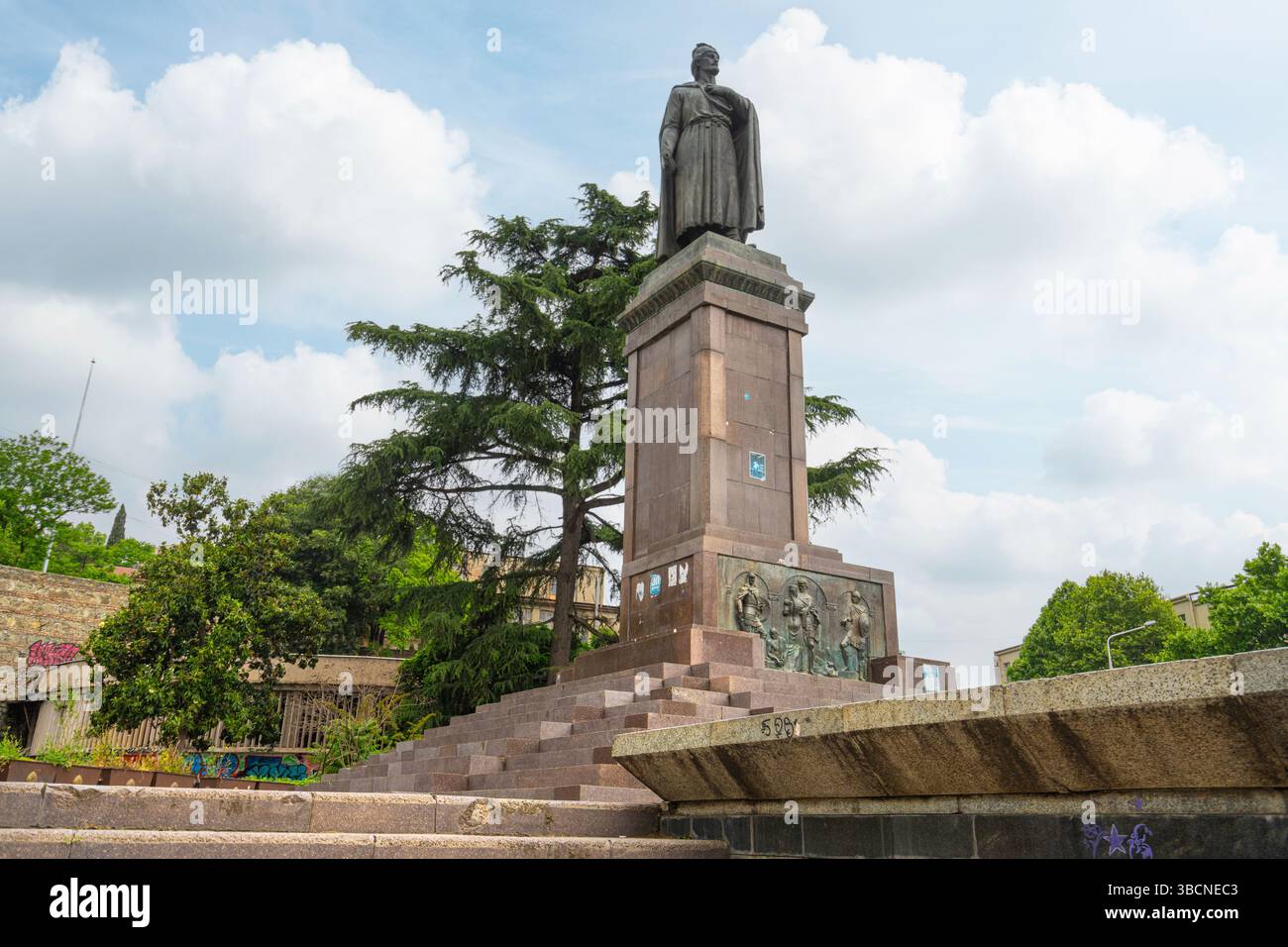 Tbilisi, Georgia. May 17, 2025. Shota Rustaveli Monument on Mikheil ...