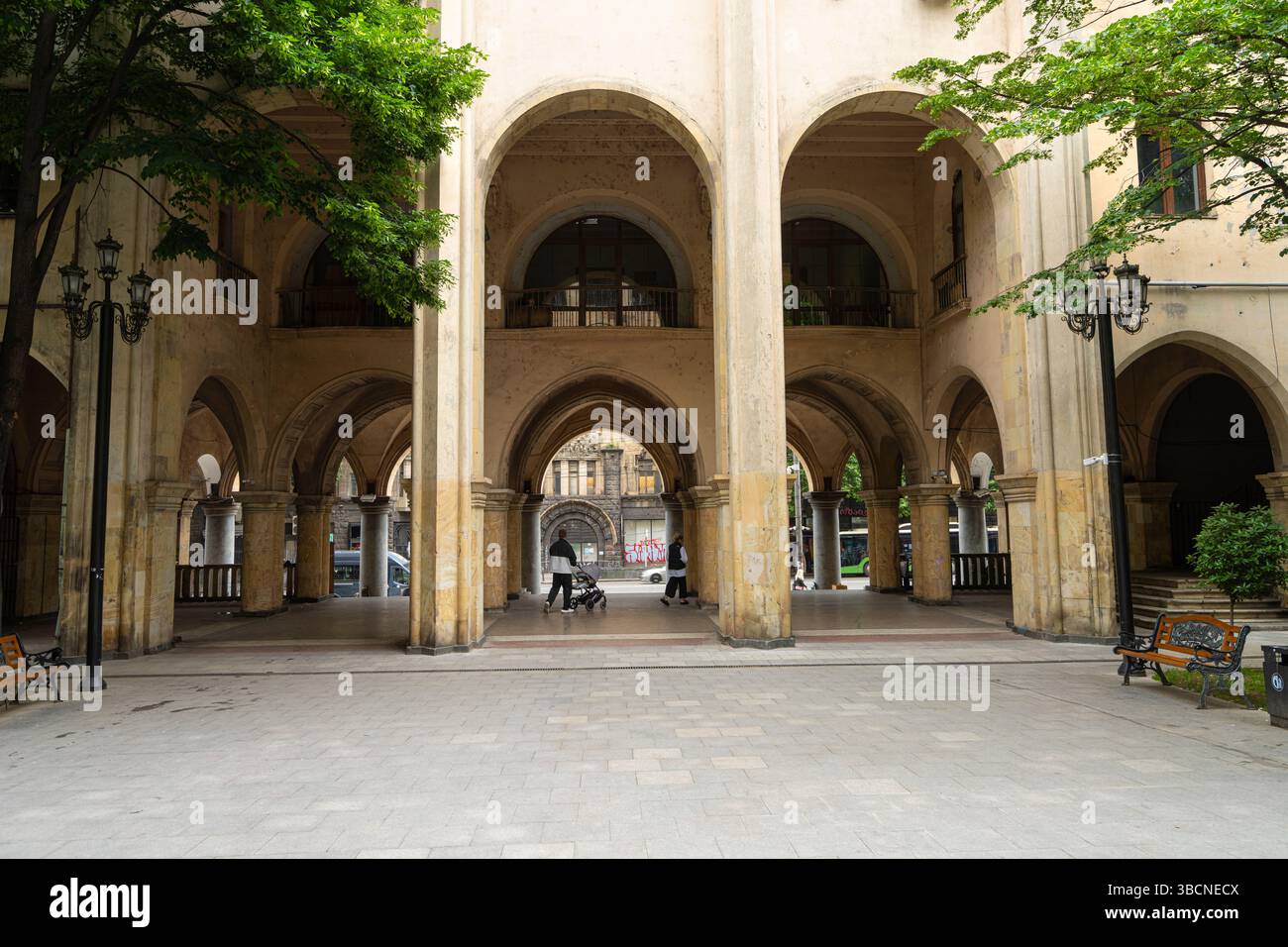 Tbilisi, Georgia. May 17, 2025. External view of the. Georgian National ...