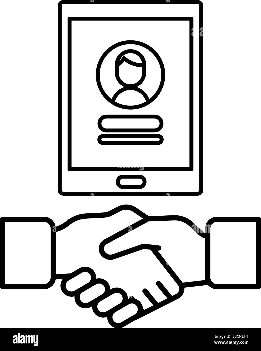 White tablet being held Stock Vector Images - Alamy