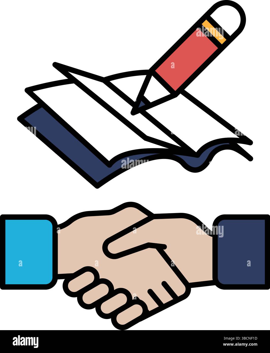 Handshake symbolizes agreement trust hi-res stock photography and ...