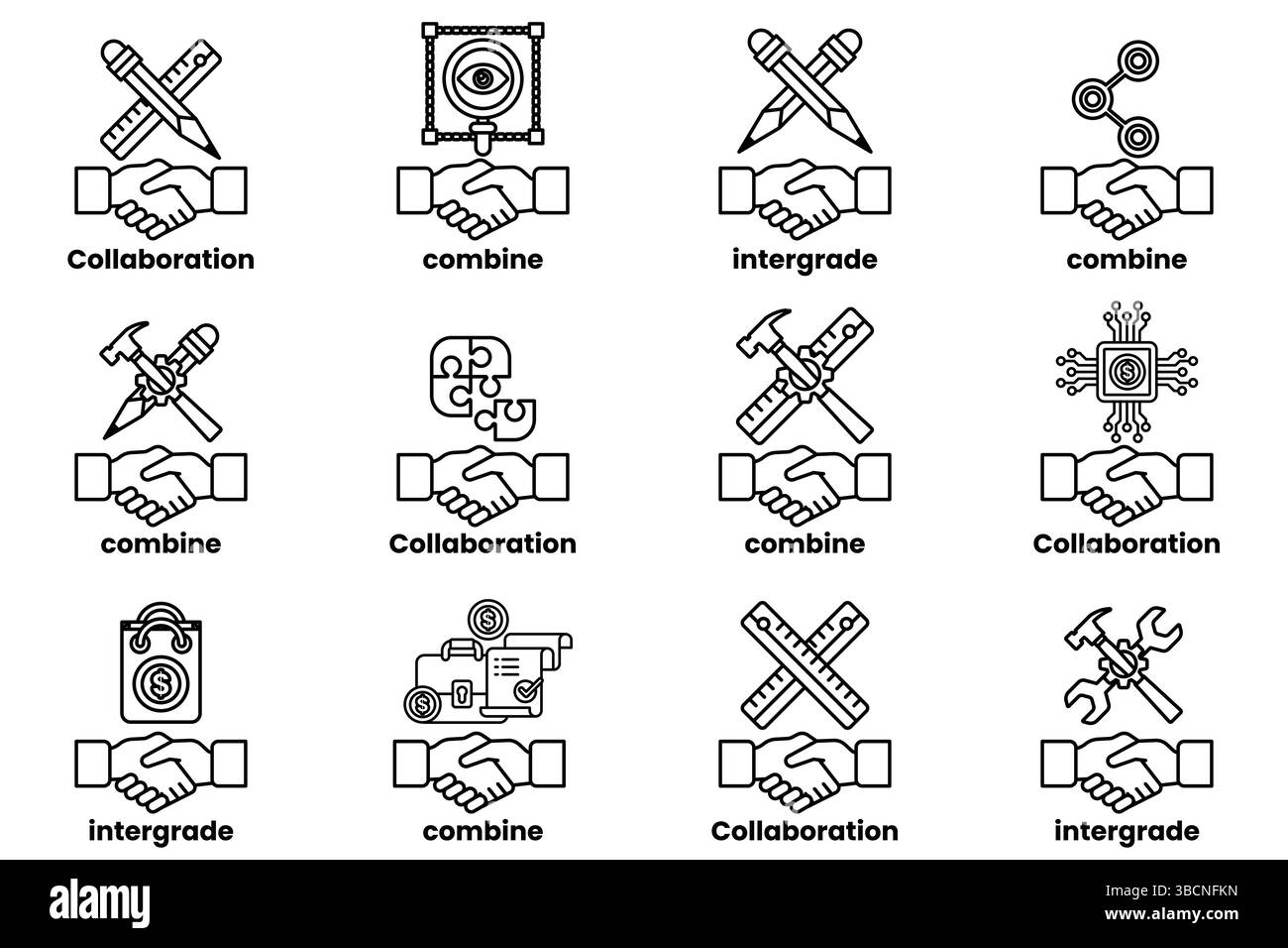 A series of handshakes with different meanings. The first handshake is ...