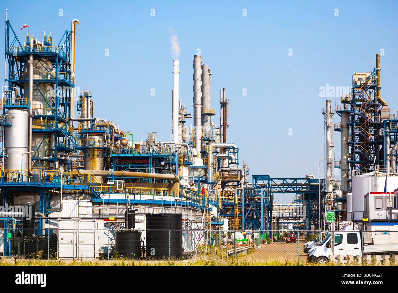 Refinery in Amsterdam, the Netherlands. Dutch oil industry Stock Photo ...