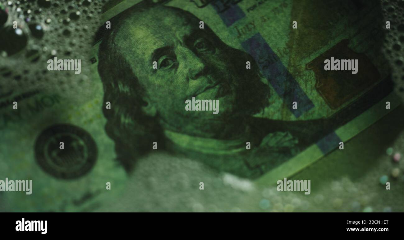 Money laundering, water and soap for crime, fraud or closeup for secret ...