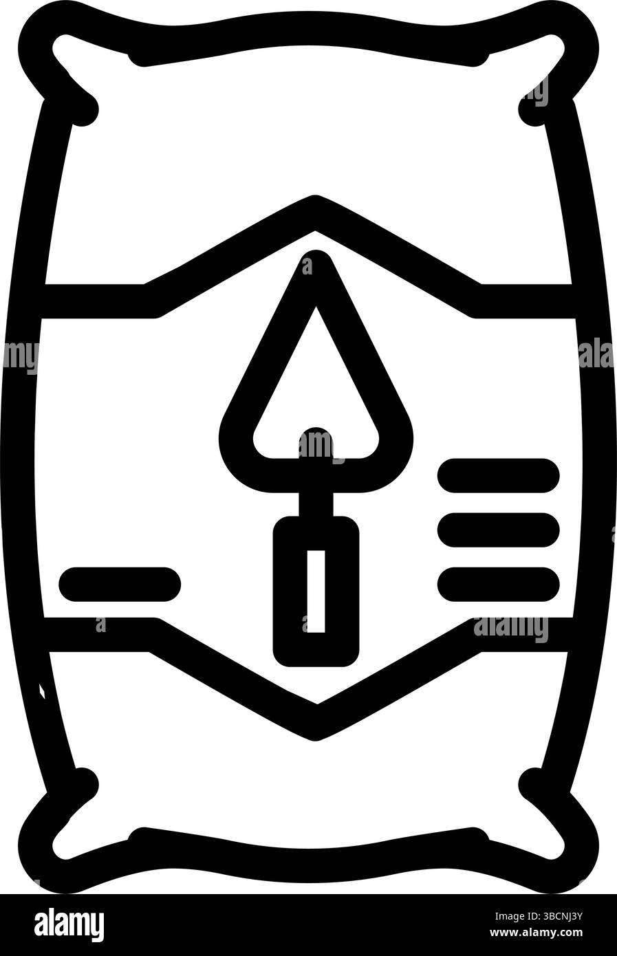 Cement bag icon on Black and White Stock Photos & Images - Alamy