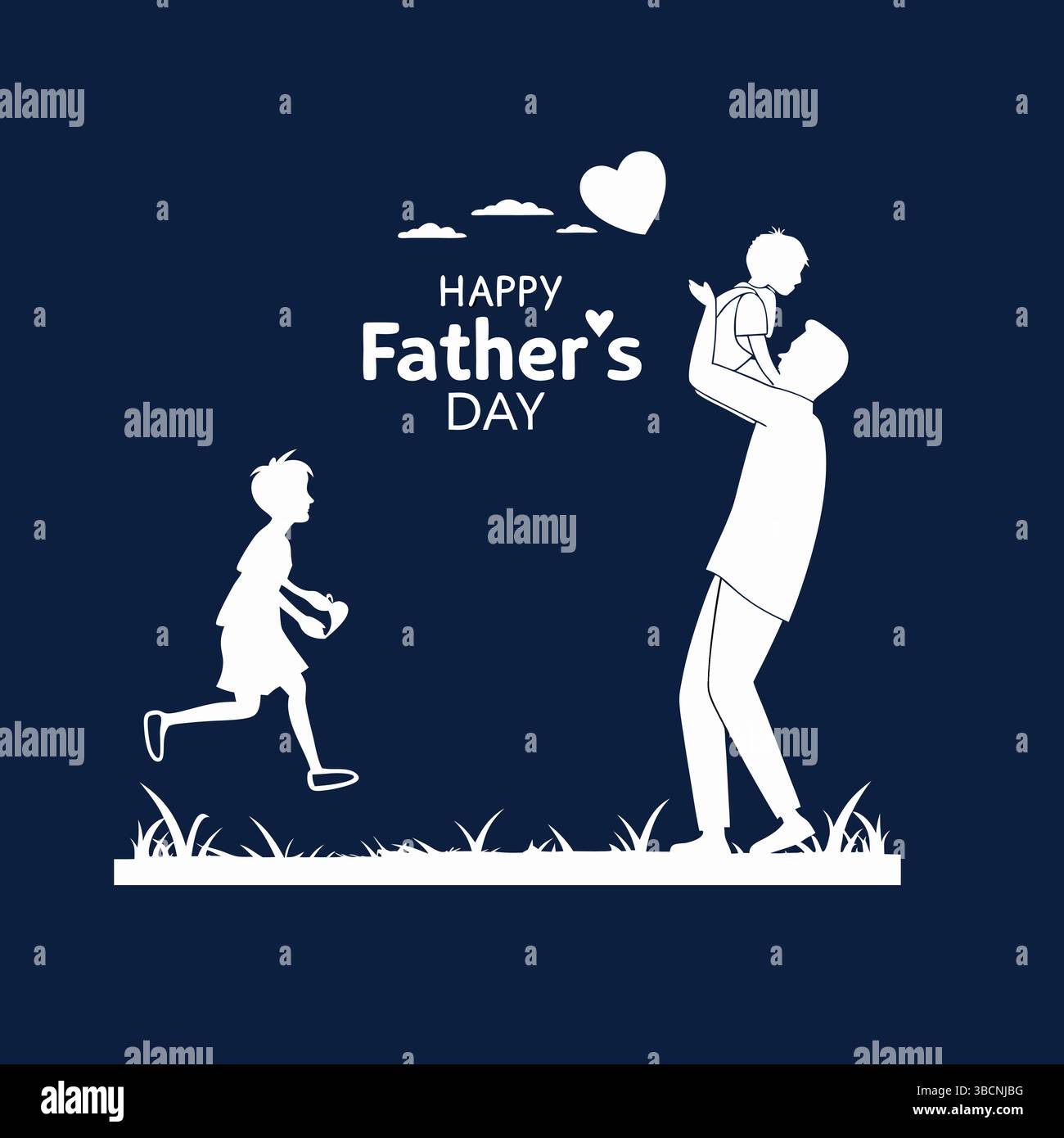 Dad sons Stock Vector Images - Alamy
