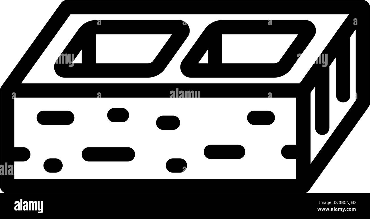 block cement line icon vector illustration Stock Vector Image & Art - Alamy