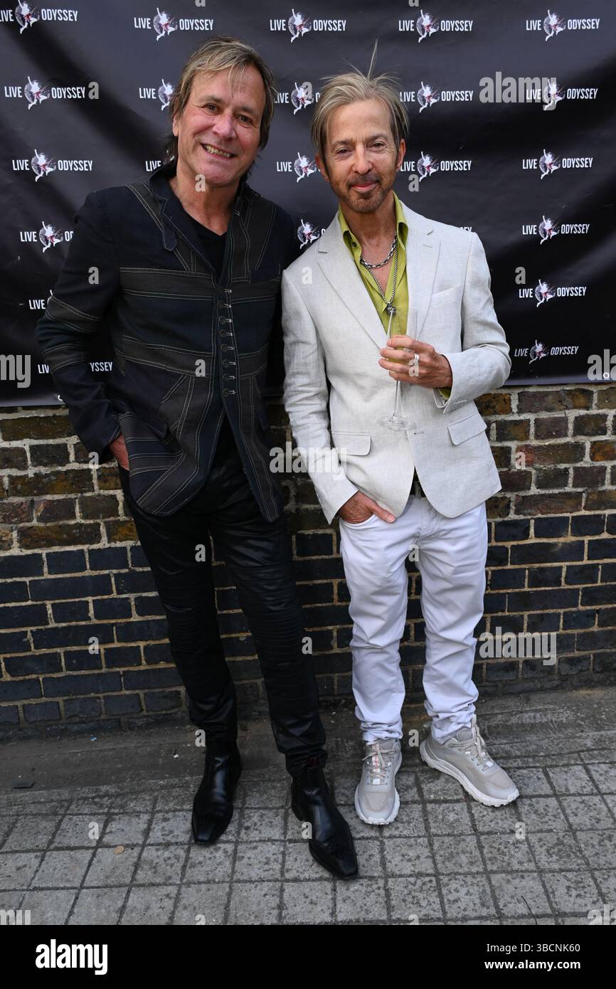 London, UK. 20th May, 2025. Steve Normal and Limahl attends “Live ...