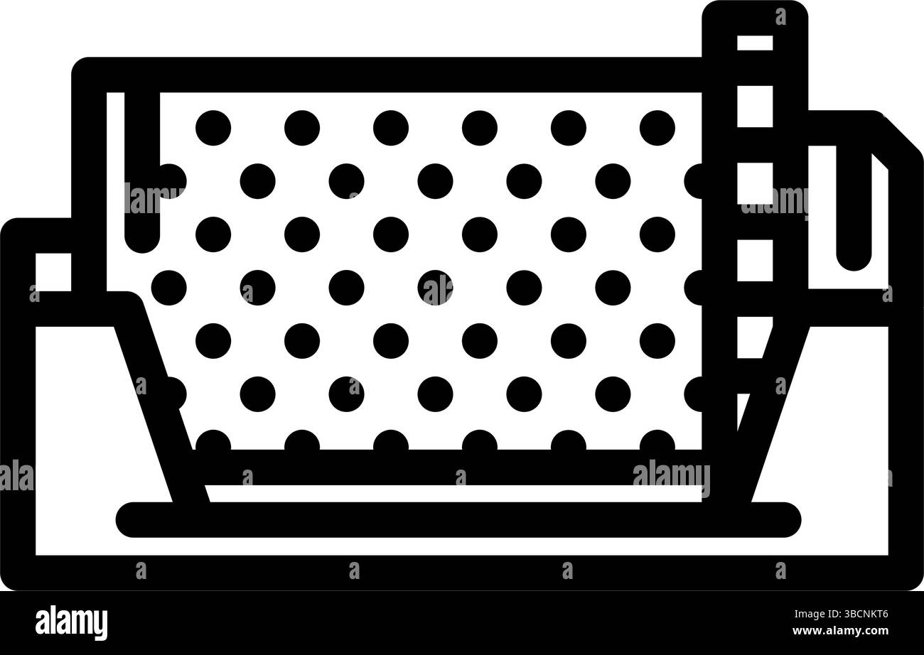 grinding mill cement production line icon vector. grinding mill cement ...