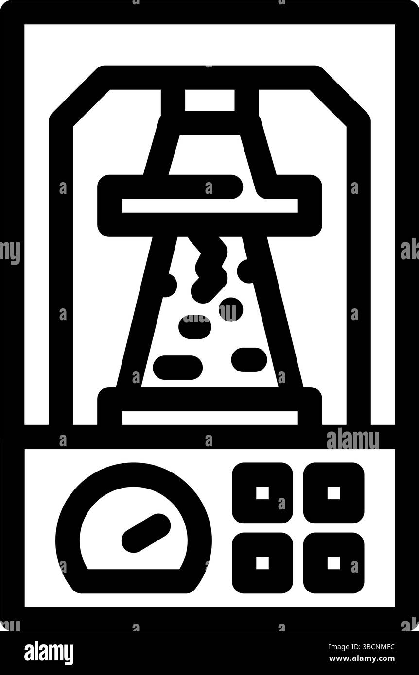 laboratory testing cement production line icon vector illustration ...