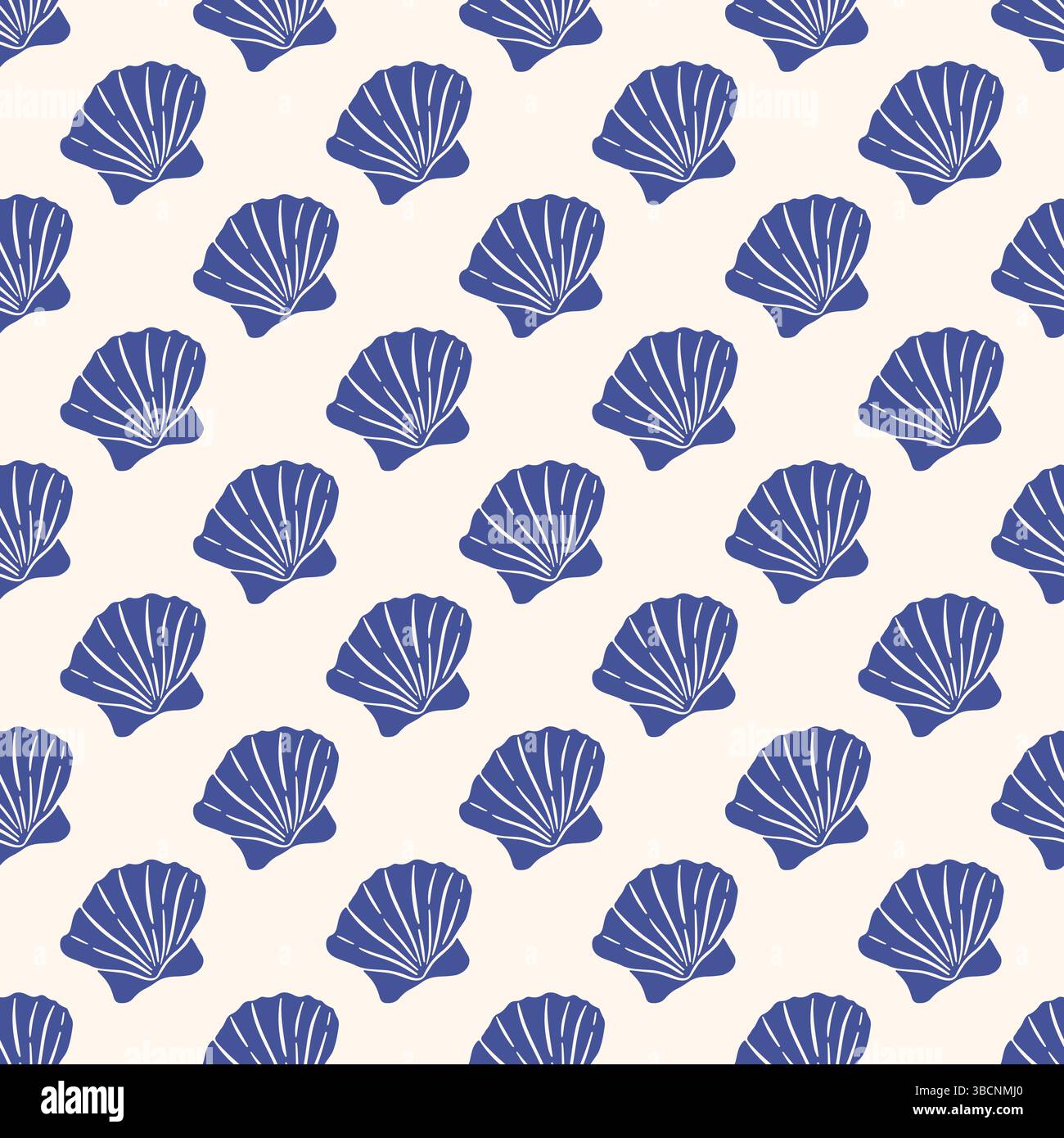 Coastal hand drawn seashells pattern Stock Vector Image & Art - Alamy