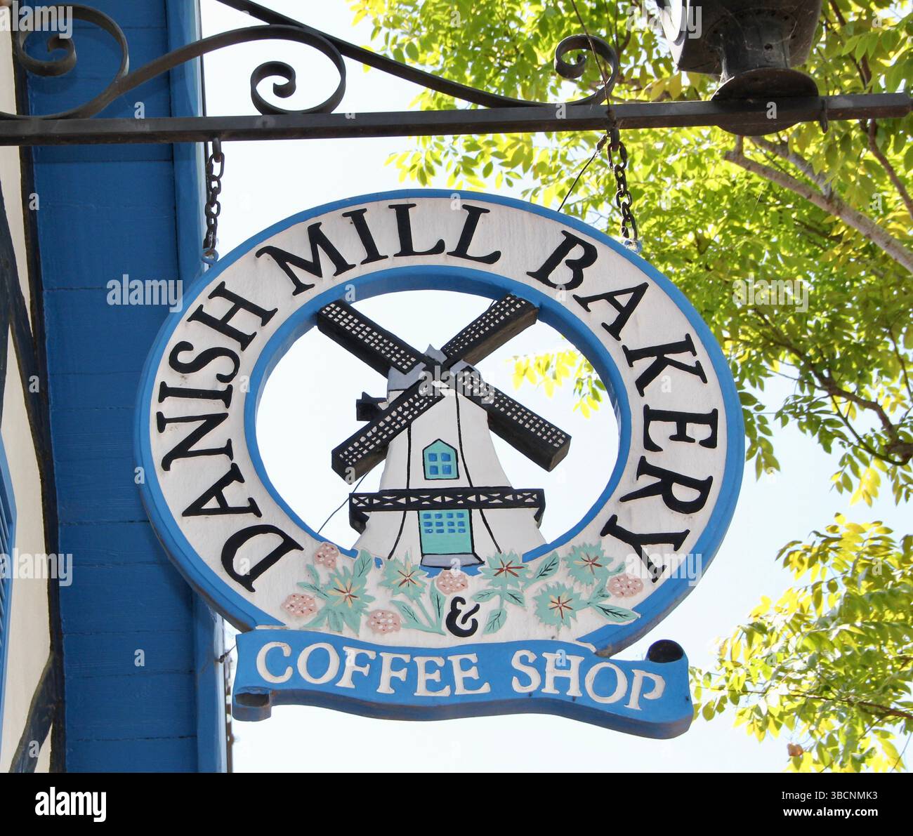 Danish Mill Bakery Coffee Shop Solvang California Stock Photo - Alamy