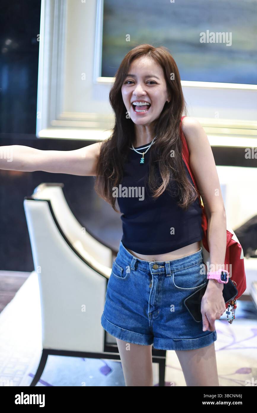 Taiwanese actress Ivy Chen appears at airport in Shanghai, China, 18 May, 2025 Stock Photo - Alamy