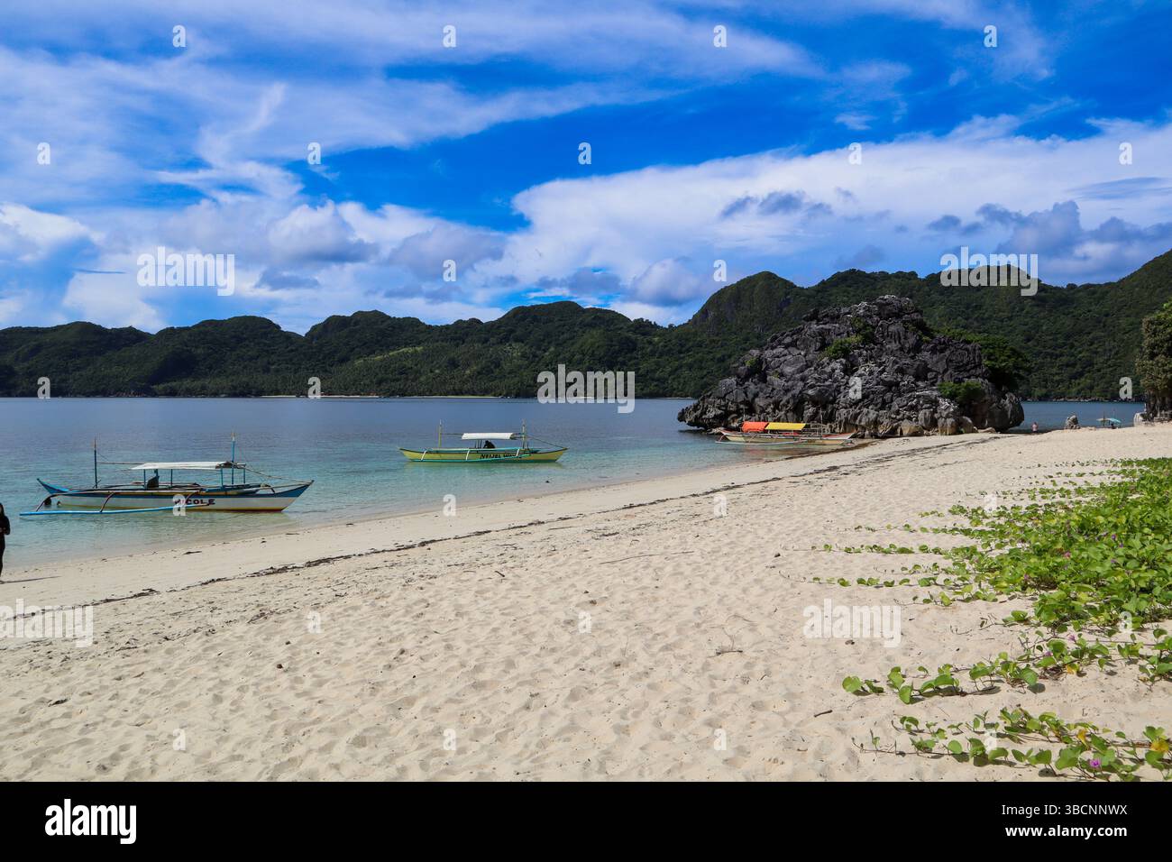 A view from the top of Matukad Island, Caramoan Peninsula, Camarines ...