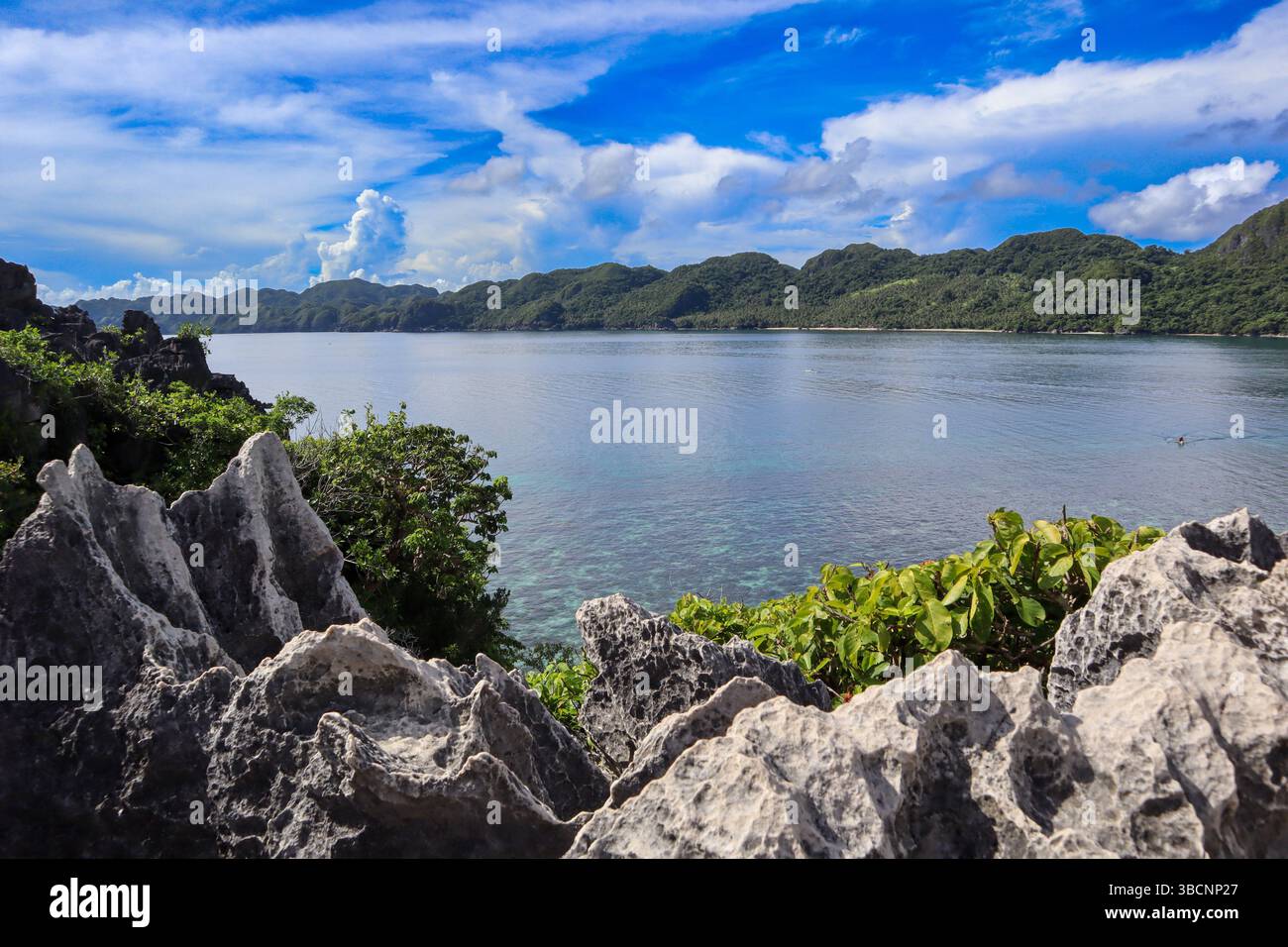 A view from the top of Matukad Island, Caramoan Peninsula, Camarines ...