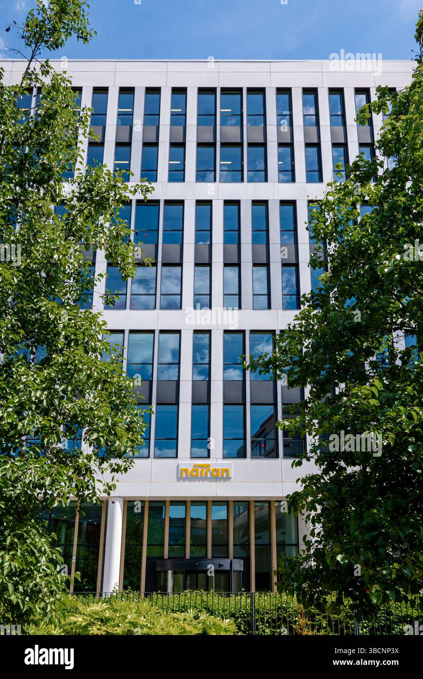 Facade of the headquarters of NaTran, formerly GRTgaz, a French natural ...