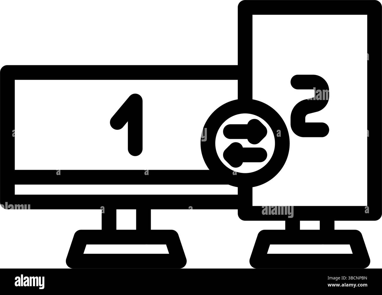 Multi screen streaming setup hi-res stock photography and images - Alamy
