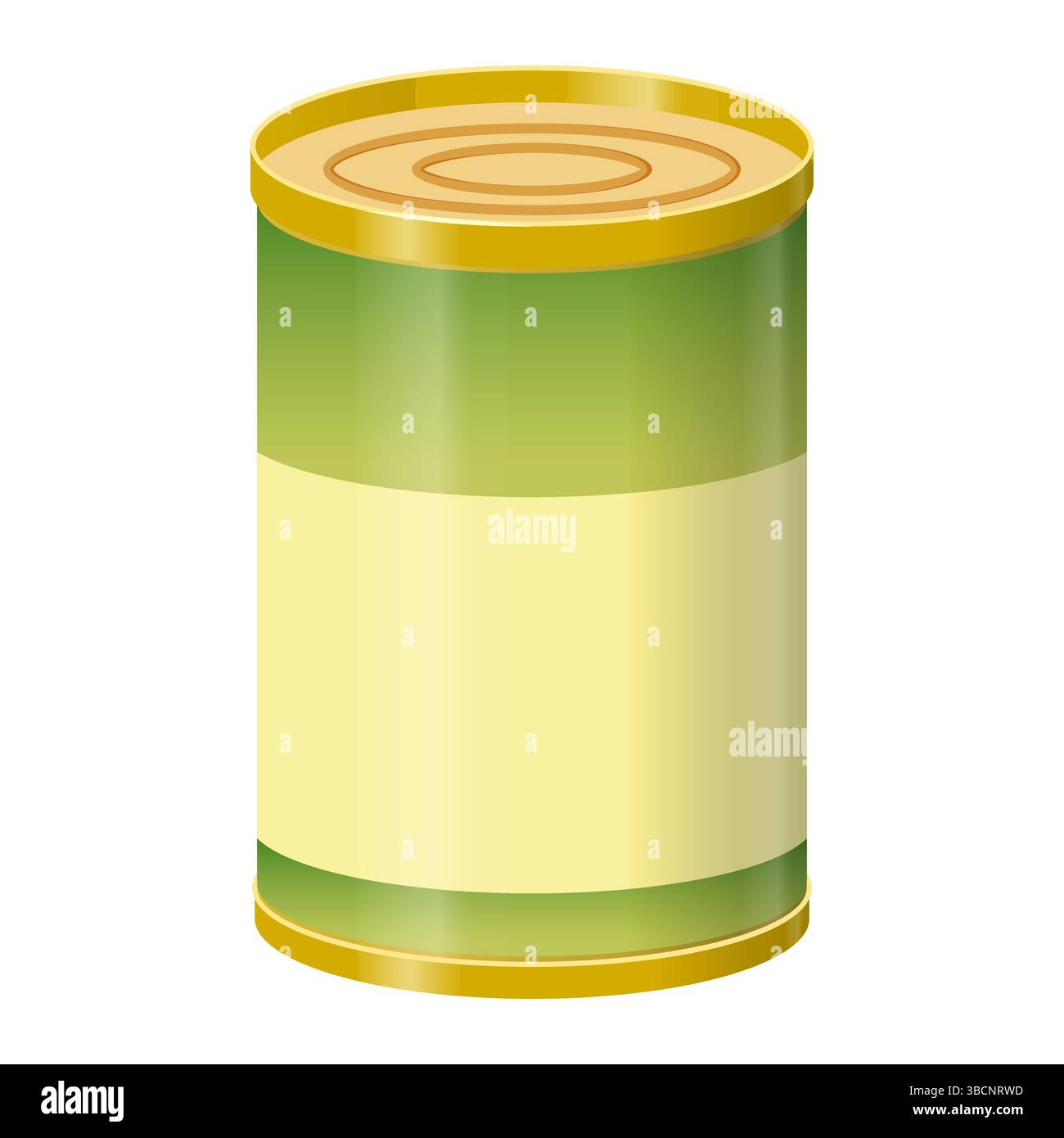 Tin can mockup top Stock Vector Images - Alamy