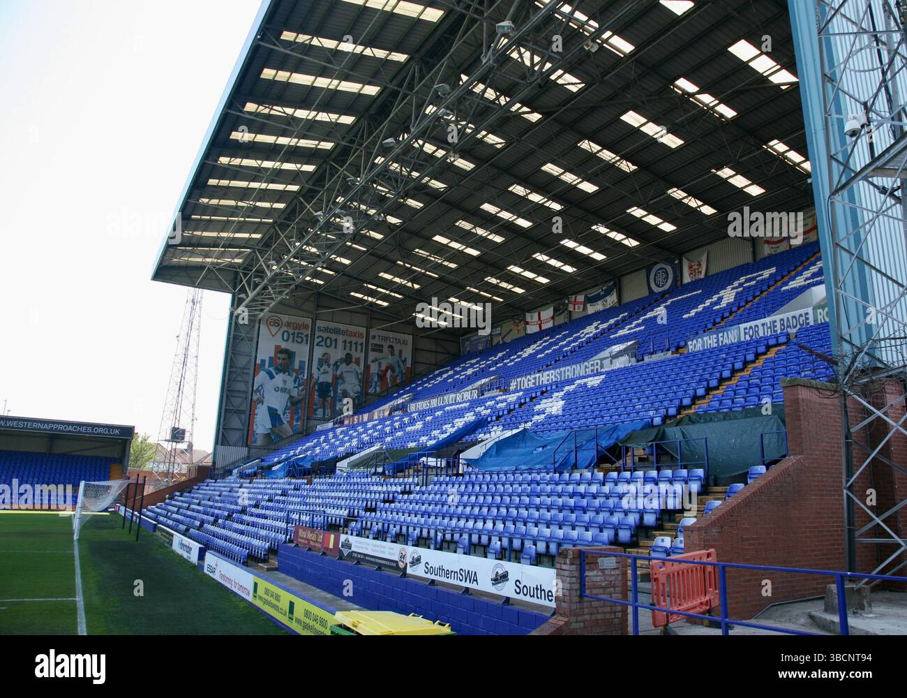 Tranmere Rangers Football Club Stadium Stock Photo - Alamy