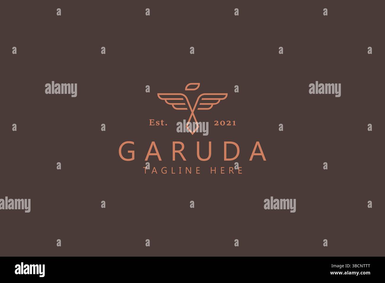 Abstract Flying Bird Eagle, Garuda, Phoenix, Falcon Simple Line Logo ...