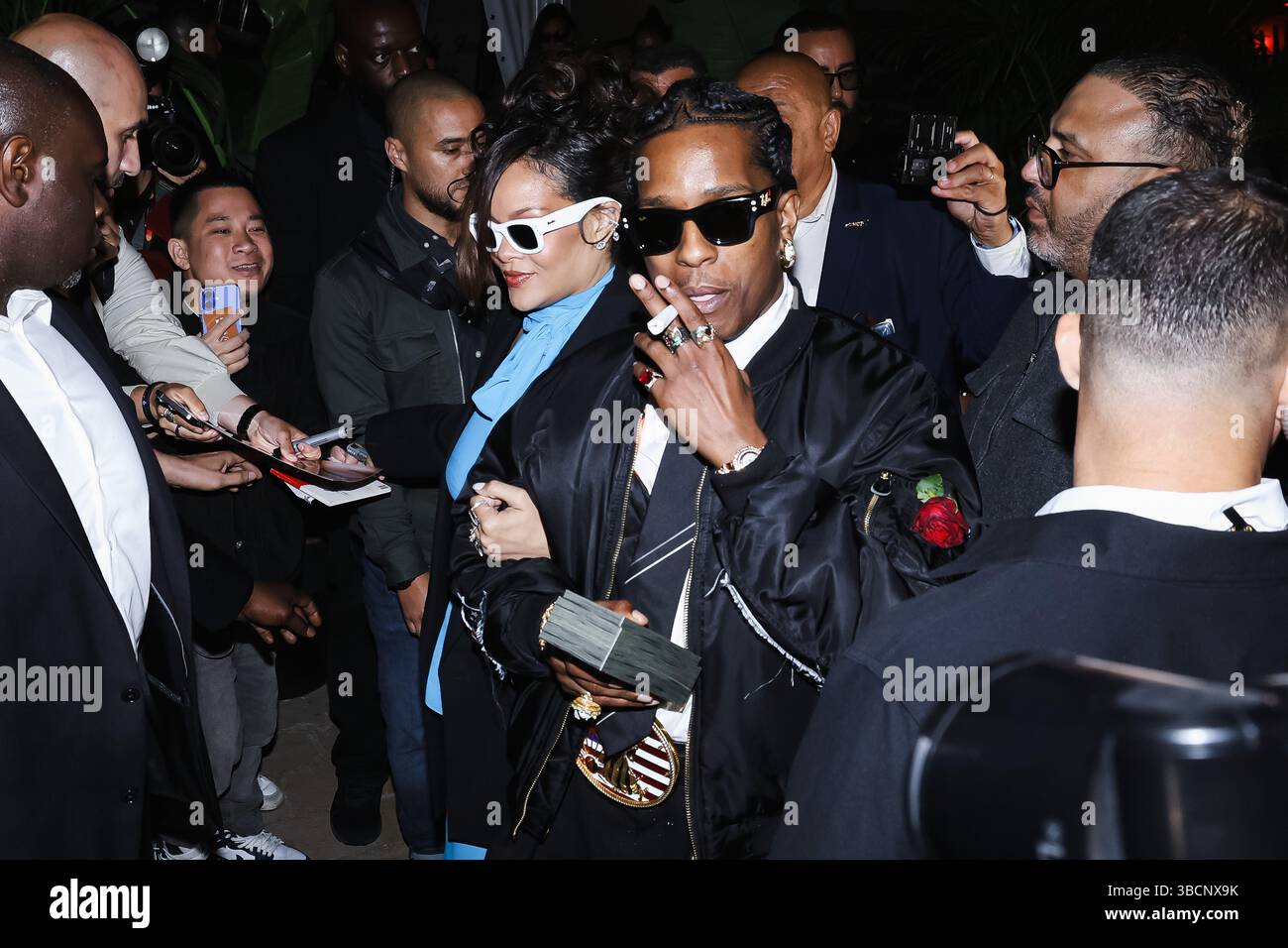 Cannes, France. 20th May, 2025. Rihanna (singer and actress) and ASAP ...